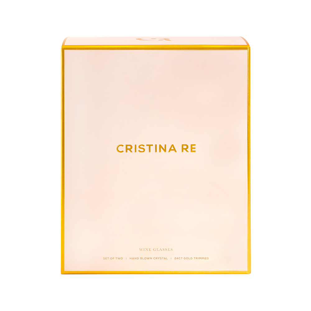 Wine Glass Rose Crystal Set of 2 – Cristina Re Designs